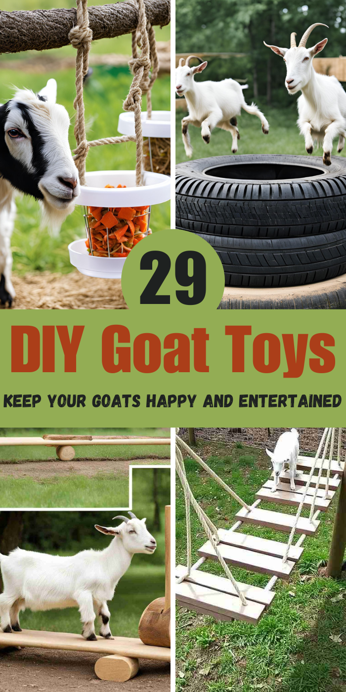 29 DIY Goat Toys to Keep Your Goats Happy and Entertained - HandyCraftsHub